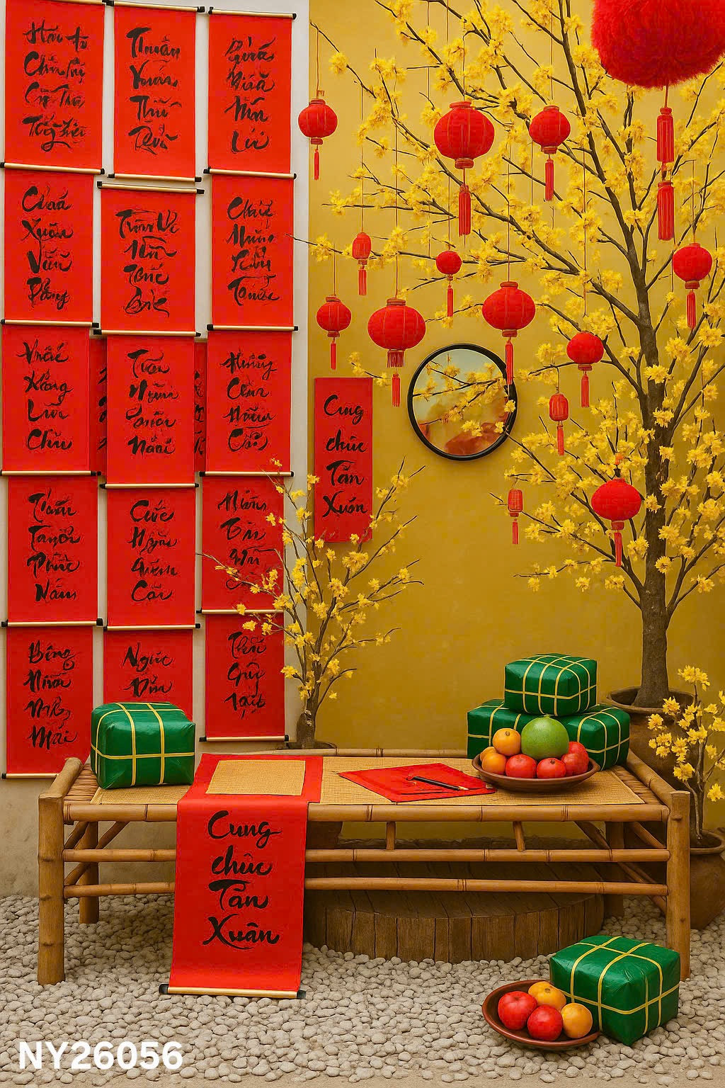 NY26056 - Tet Backdrop (Phông Nền Tết 2026) – Viet Huong Collection USA