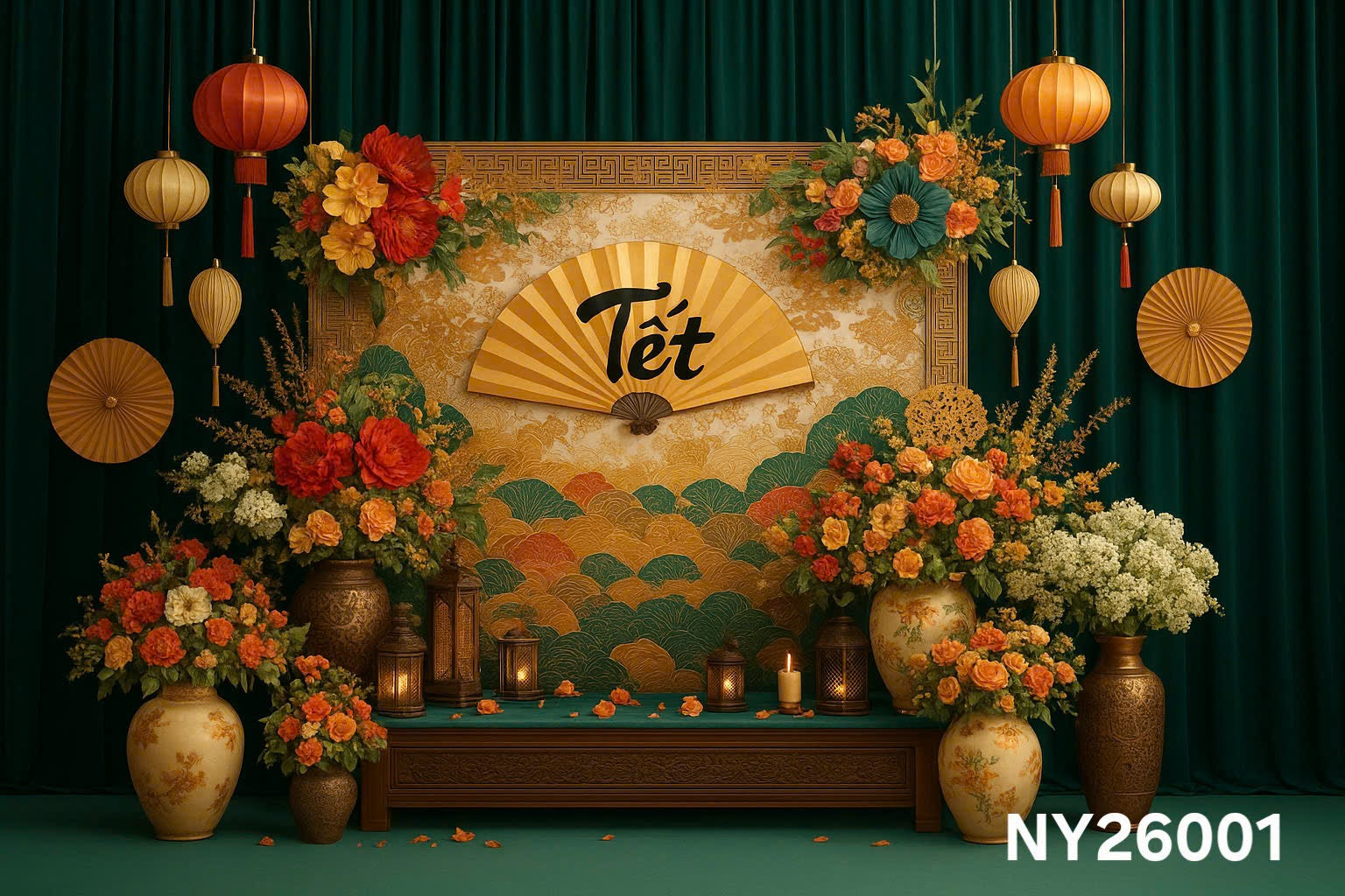NY26001 - Tet Backdrop (Phông Nền Tết 2026) – Viet Huong Collection USA